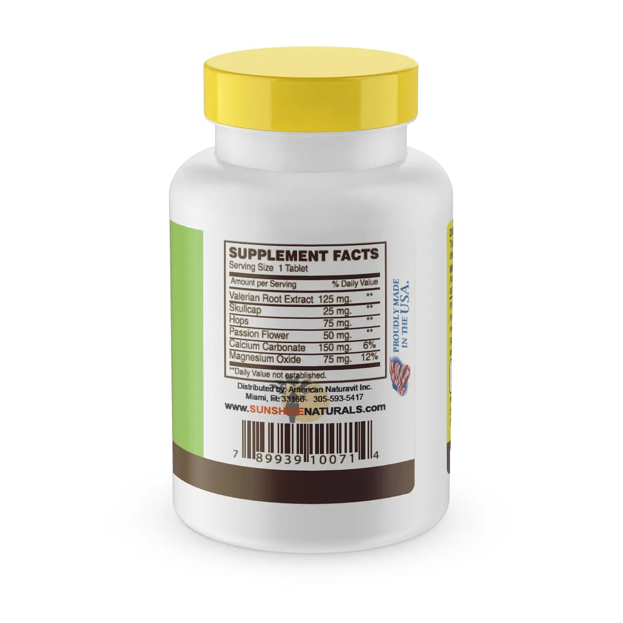 Calm Aid - 500mg 100 Tablets - Sunshine Naturals