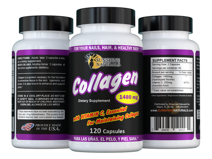 Collagen Plus Vitamin Capsules - Collagen Plus Vitamin C 120 Capsules ...