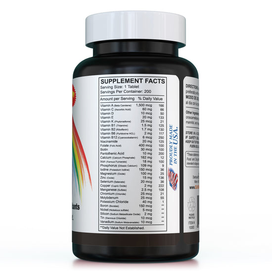 Complete Vitamin Complex 200 Tablets - Sunshine Naturals