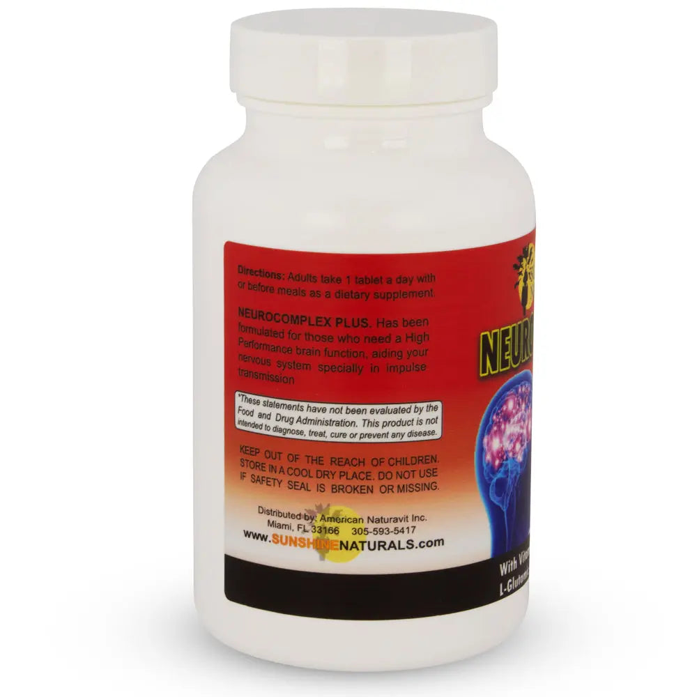 Neuro - complex PLUS - 100 Tablets - Sunshine Naturals
